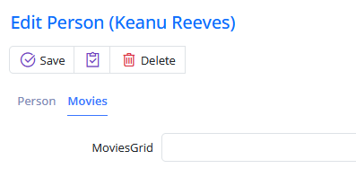 Listing Movies in Person Dialog - Serenity Guide
