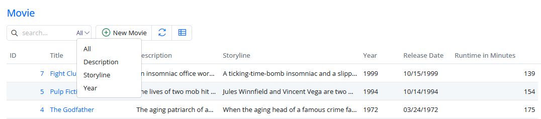 Customizing Quick Search - Serenity Guide